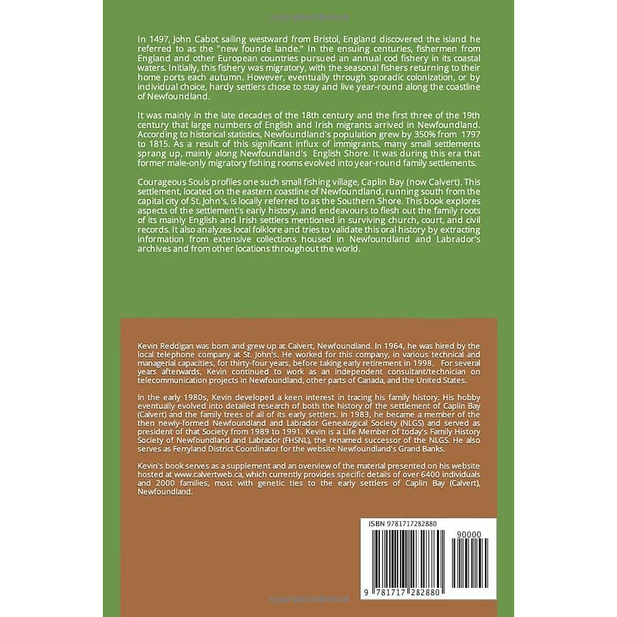 Courageous Souls: The Early History and Founding Families of Caplin Bay (Calvert), Newfoundland