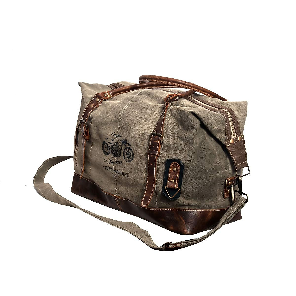 Bhrayna-Bags Bike Print Weekender Traveller Bag