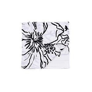 Cute New York Premium Cotton Muslin Swaddle Blankets for New Born Boys Girls (Flower)