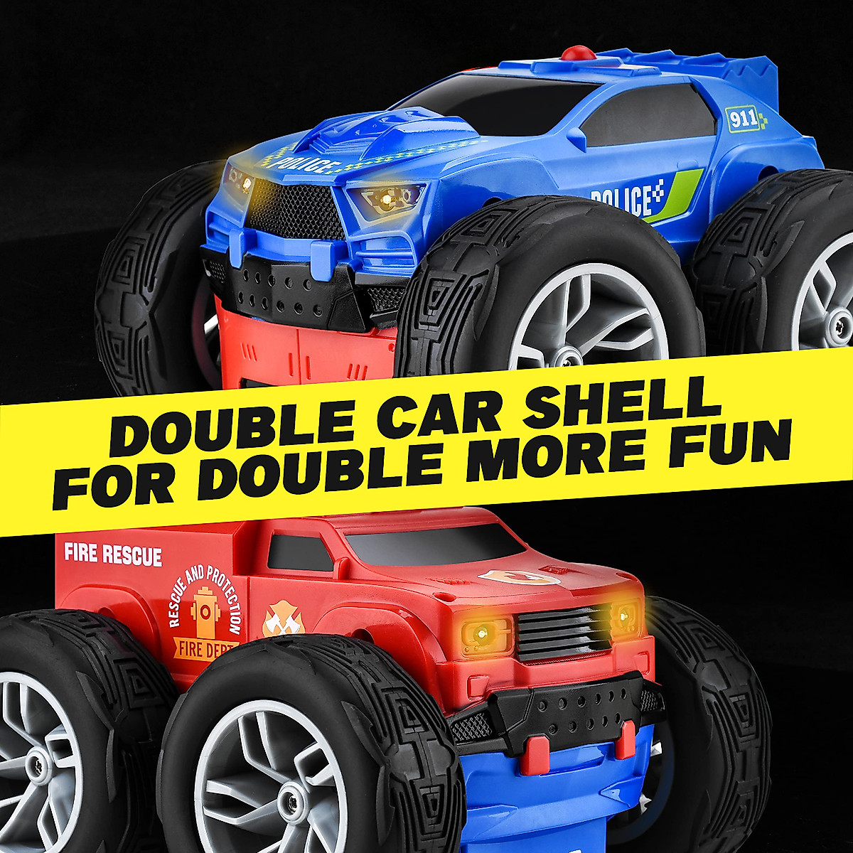 BEZGAR Spare Parts Accessories 3.7V, 800mAh Li-ion Battery (1) + USB Charger (1) TD201 2in1 Double Sided RC Stunt Car