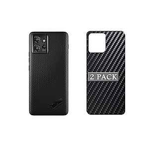 Vaxson 2-Pack Back Protector Film, compatible with Lenovo ThinkPhone by Motorola Moto Black Sticker Skin [ Not Tempered Glass Screen Protectors ]