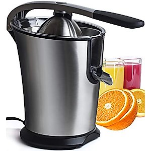 Electric Citrus Juicer Fruit Machines - Stainless Steal Electric Citrus Jucers Machine Fruit Squeezer Orange Lemon Lime Electric Citrus Juicers Extractor With Anti - Drip Citrus Press 300 Watt Motor
