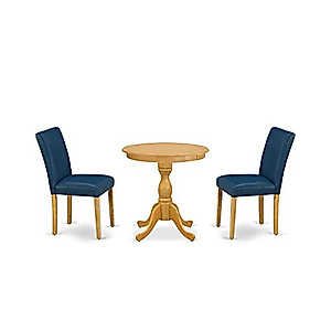 East West Furniture ESAB3-OAK-55 Dining Set