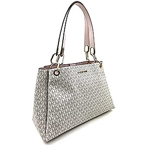 Michael Kors Women's Trisha Large Shoulder Bag Tote Purse Handbag (Vanilla multi)