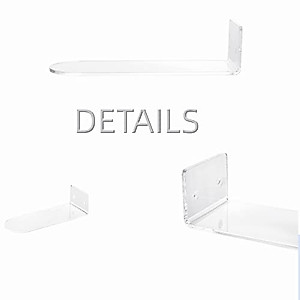 IEEK Floating Shoe Display 8 Pack,Levitating Acrylic Shoe Shelf for Wall,Clear Wall Mounted Shoe Rack Sneaker Display Shelves Space Saving Shoe Organizer Holder for Sneaker Collection