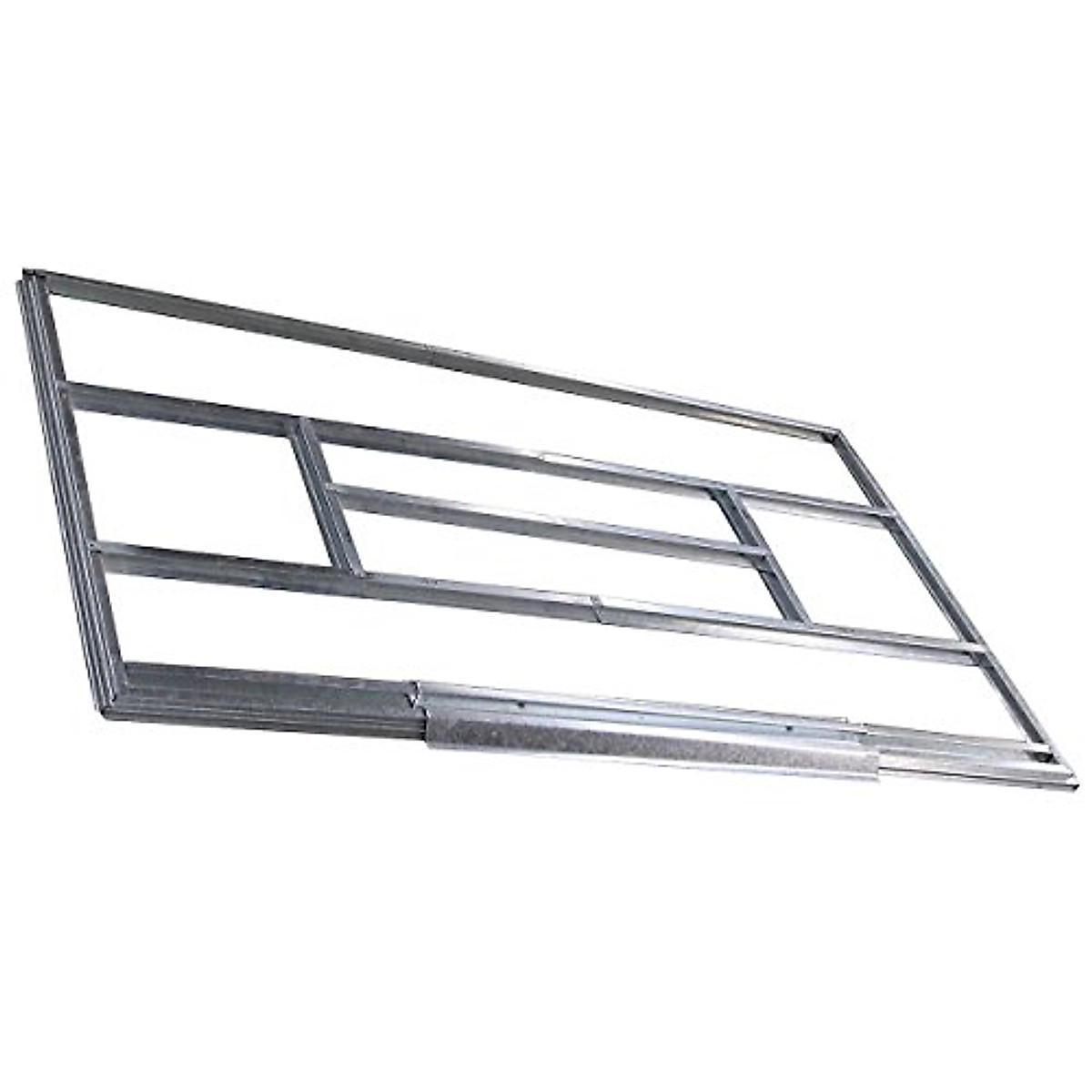 Goplus 4' X 7' Outdoor Storage Shed Garden Sliding Door Outside Tool House (Gray)