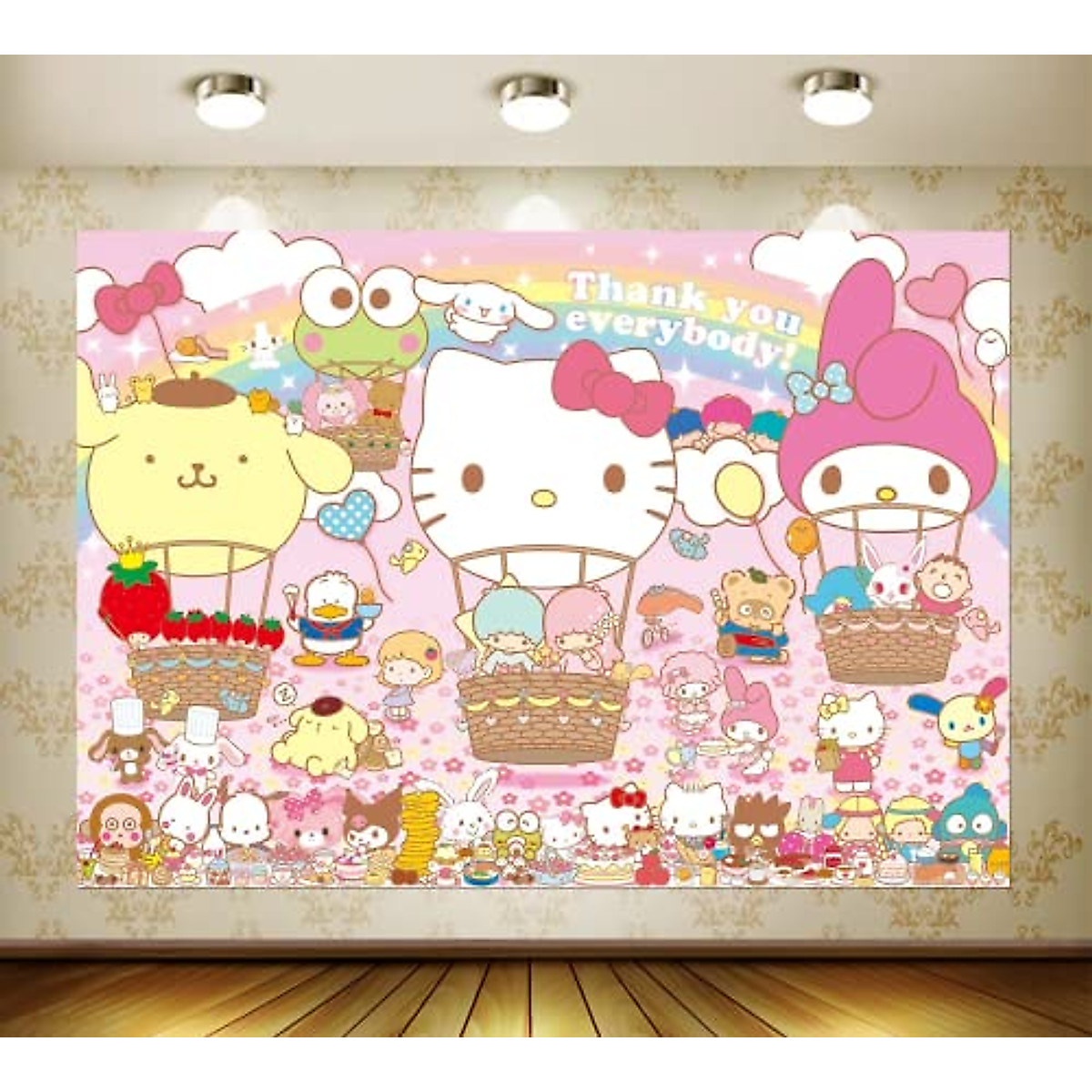 Utopone 7x5ft Photography Cute Cartoon Backdrop Tapestry Birthday Party Decor Cartoon Photo Background Party Banner Supplies