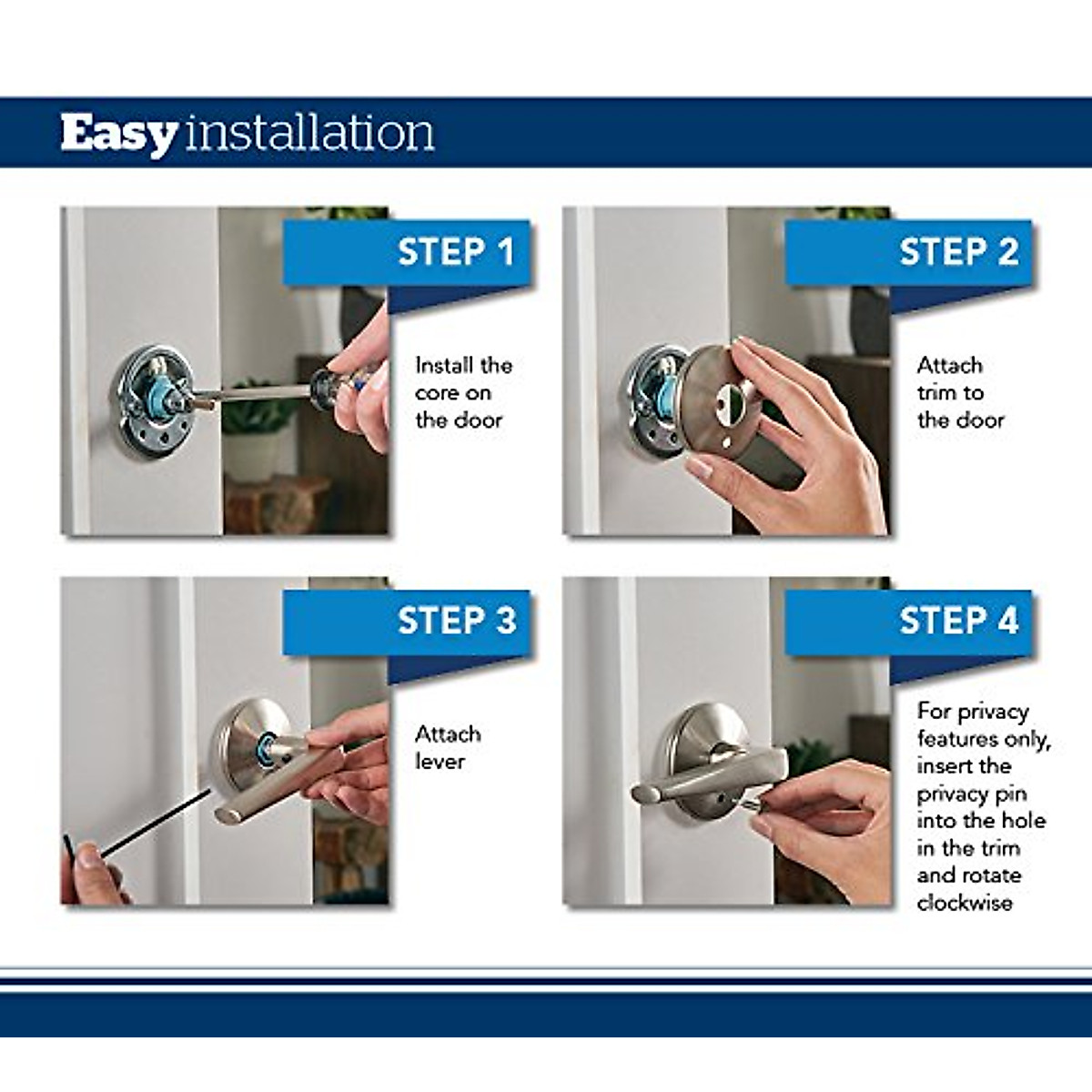 Schlage Custom FC21 NBK 622 ULD Northbrook Lever with Upland Trim Hall-Closet and Bed-Bath Lock, Matte Black