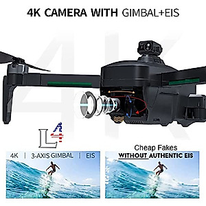 Drone X Pro LIMITLESS 4 GPS 4K UHD Camera Drone for Adults with EVO Obstacle Avoidance, 3-Axis Gimbal, Auto Return Home, Follow Me, Long Flight Time, Long Control Range, 5G WiFi FPV Live Video, EIS, Superior Stabilization (With Travel Case)