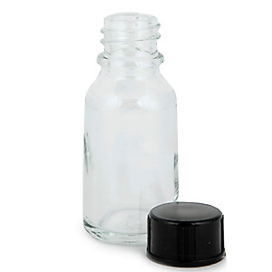Vivaplex, 24, Clear, 15 ml Glass Bottles, with Lids