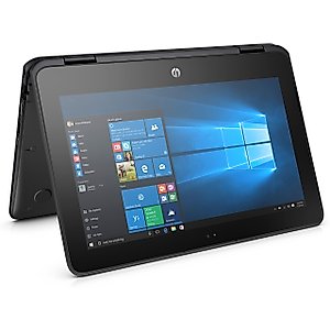 HP ProBook x360 11.6in G1 EE Notebook, LED HD Touchscreen, Intel Celeron N3350 Dual-Core 1.1GHz, 4GB DDR3, 64GB SSD eMMC, 802.11ac, Bluetooth 4.2, Win10Pro - 64Bit (Renewed)