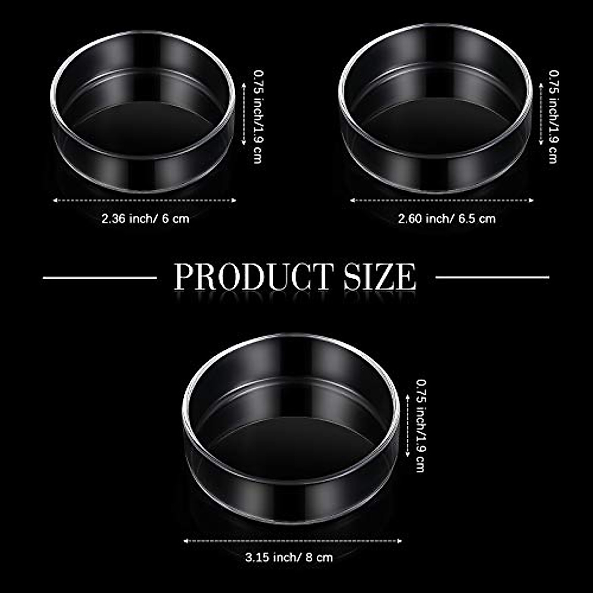 Patelai 3 Pieces Aquarium Shrimp Feeding Dish Glass Fish Clear Tank Feeding Bowl Food Bowl Freshwater Tray Feeder