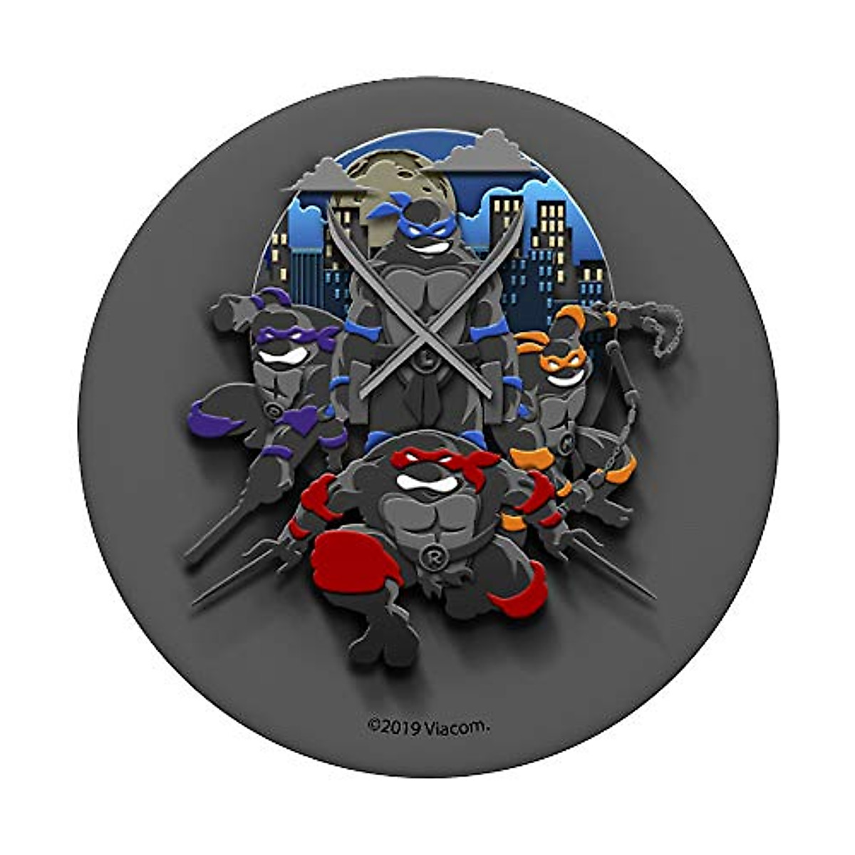 Teenage Mutant Ninja Turtles Group Shot Dark Portrait PopSockets PopGrip: Swappable Grip for Phones & Tablets