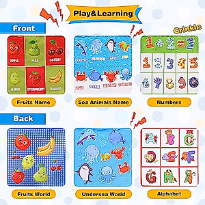 VPOJOY Baby Tissue Box Toy, Soft Montessori Magic Tissue Box Baby Toys 6 to 12 Months, High Contrast Crinkle Paper Sensory Silk Scarves Toys for 1 Year Old Boys Girls Kids Early Learning Gifts