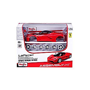 Maisto 1:24 Scale Assembly Line LaFerrari Die-Cast Vehicle - Red
