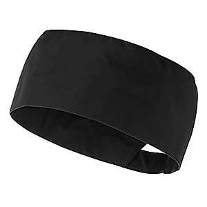 Yolev Mesh Top Skull Cap Professional Catering Chefs Hat Black Adjustable Food Service Caps for Kitchen Cooking Service and Other Work Black