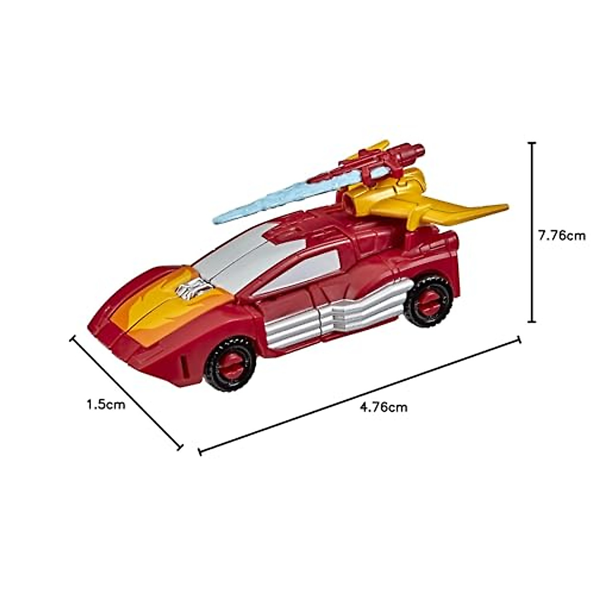 Transformers Toys Generations War for Cybertron: Kingdom Core Class WFC-K43 Autobot Hot Rod Action Figure - Kids Ages 8 and Up, 3.5-inch