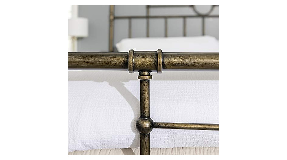 Vintage King Size Metal Bed Frame - Walker Edison