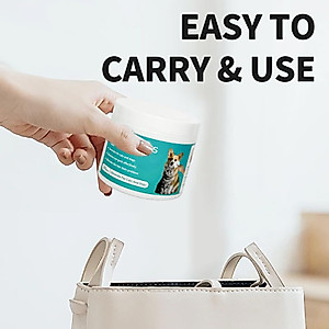 Jerrlin WoWs 3Pack Dog Eye Wipes,Cat Dog Eye Cleaner,Pet Tear Stain Remover Wipes,300 Count-Soft Pet Wipes for Gently Cleaning Eyes