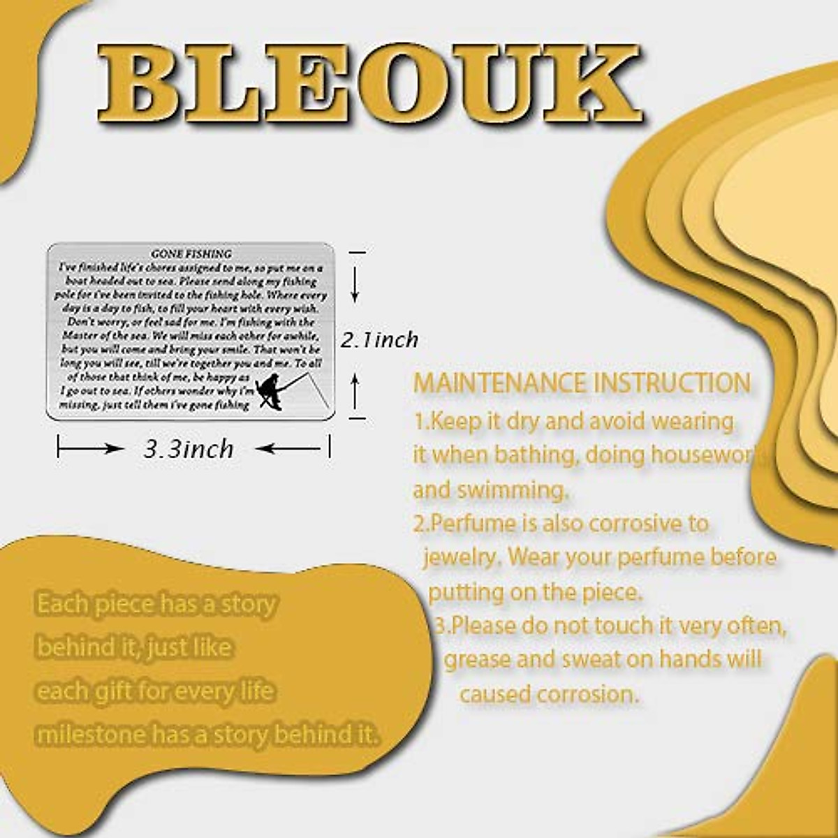 Memorial Gift for Fishing Lover Gone Fishing In Loving Memory Of Fishing Lover Dad Brother Papa Grandad (Gone Fishing)