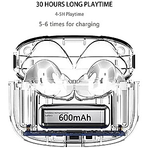 Bluetooth Headphones,Noise Reduction Wireless Earbuds,Mic Immersive Premium Deep Bass Headset[with air pro case Silicone Protective] IPX6 Waterproof in-Ear Airbuds for iPhone/Android/Sports