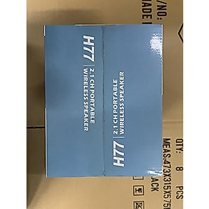 Bluetooth Speakers, Portable Wireless Speakers with Subwoofer, Bluetooth 5.0, LED Colorful Lights, FM Radio, Remote, EQ, Loud Stereo Sound Deep Bass Sound Boombox System for Outdoor Home Party Camping