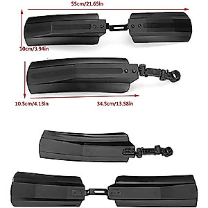 26 inch Bicycle Mudguard Front Back Rear Tire Mud Guards Kit Quick Release Bike Fenders Set for Road Mountain Bike Fat Tire Bike Outdoor Cycling