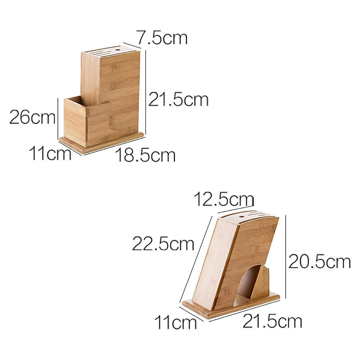 NC Vertical Knife Holder, Universal Knife and Accessory Storage Box, 5 Slots
