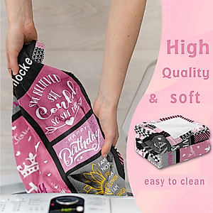 Lcobion 7 Year Old Girl Birthday Gifts, 7 Year Old Girl Gifts, Gifts for 7 Year Old Girls, Birthday Gifts for 7 Year Old Girls, 7th Birthday Decorations for Girls, 7th Birthday Blanket 50" X 60"