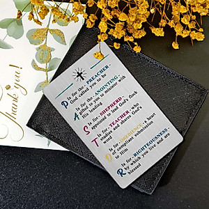 EE&YU Pastor Appreciation Card Gifts - Pastor Christmas Anniversary Card, Pastor Appreciation Gifts for Women Men, Thank You Pastor Card, Pastor Thanksgiving Birthday Retirement Present