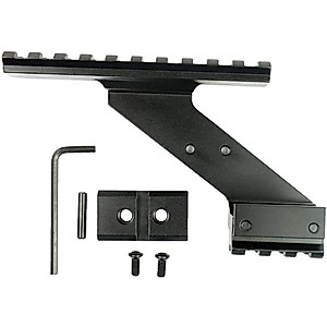 Gotical Combo of 2 | Pistol Hand Guns Picatinny Rail Mount Accessories with Tactical Mini Red Dot Sight Scope for Pistol Glock 17 19 with 20mm Mount