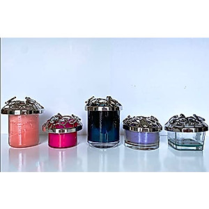 Peek Product Designs Adjustable Candle Topper for Jar Candles - Paisley - Candle Cover Shade Sleeves Candle Lid