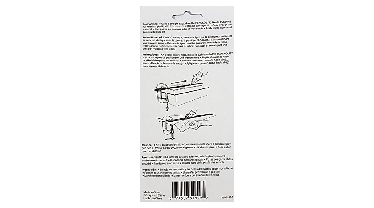 Plaskolite Plastic Cutter – Precise Rigid Plastic Cutting Tool