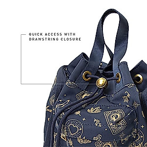 Doughnut Pyramid Tiny The Mystic Club Series 2L 2-in-1 Hanging Toiletry Travel Girls Lightweight Casual Daypacks Bag Backpack (Nautical X Caramel)