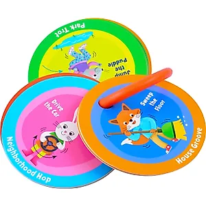 MOLLYBEE KIDS Preschool Dance Party Cards Everyday Moves, Gifts for Ages 3+, Toddler Travel Game and Activity