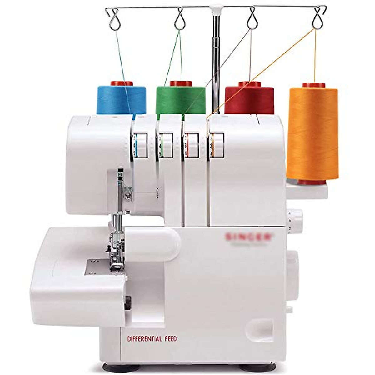 New brothread - 30 Options - 4 Large Cones of 5500Y (5000M) Each All Purpose Spun Polyester Thread 40S/2 (Tex27) for Serger, Overlock, Quilting, Piecing and Sewing - MID Night