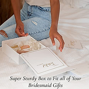 Bridesmaid Proposal Box - Gold Foil Stamped 'Will you be my Bridesmaid' Box I Set of 3 Boxes & Cards I Bridesmaid Boxes I Boxes for Bridesmaid Proposal I Luxury Gift Boxes for Bridesmaids Proposal