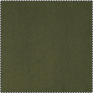 HPD Half Price Drapes Signature Blackout Velvet Curtains 96 Inches Long Extra Wide Heat & Full Light Blocking Blackout Curtain for Bedroom and Living Room (1 Panel), 100W x 96L, Hunter Green