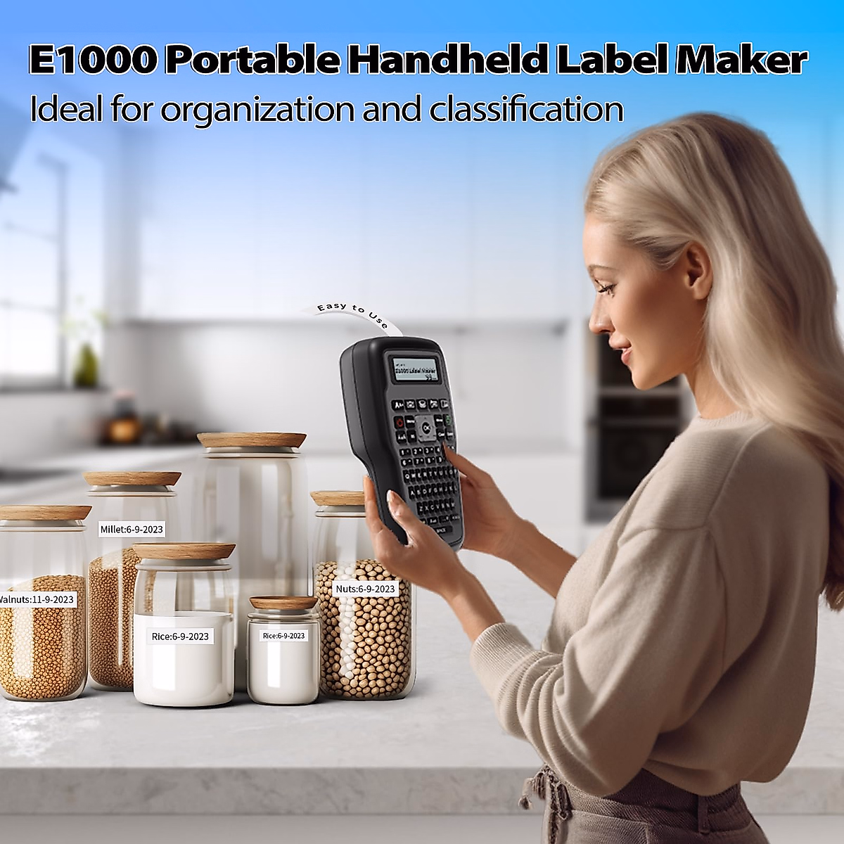 E1000 Pro Handheld Label Maker - Efficient & Portable