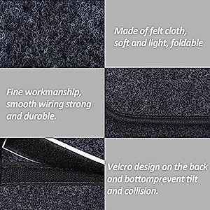 BIENKA Car Storage Bag Trunk Organizer Box Felt Cloth Storage Box Auto Cargo Container Bags Multi-Pocket Tidying Bags Car Accessories Boxes