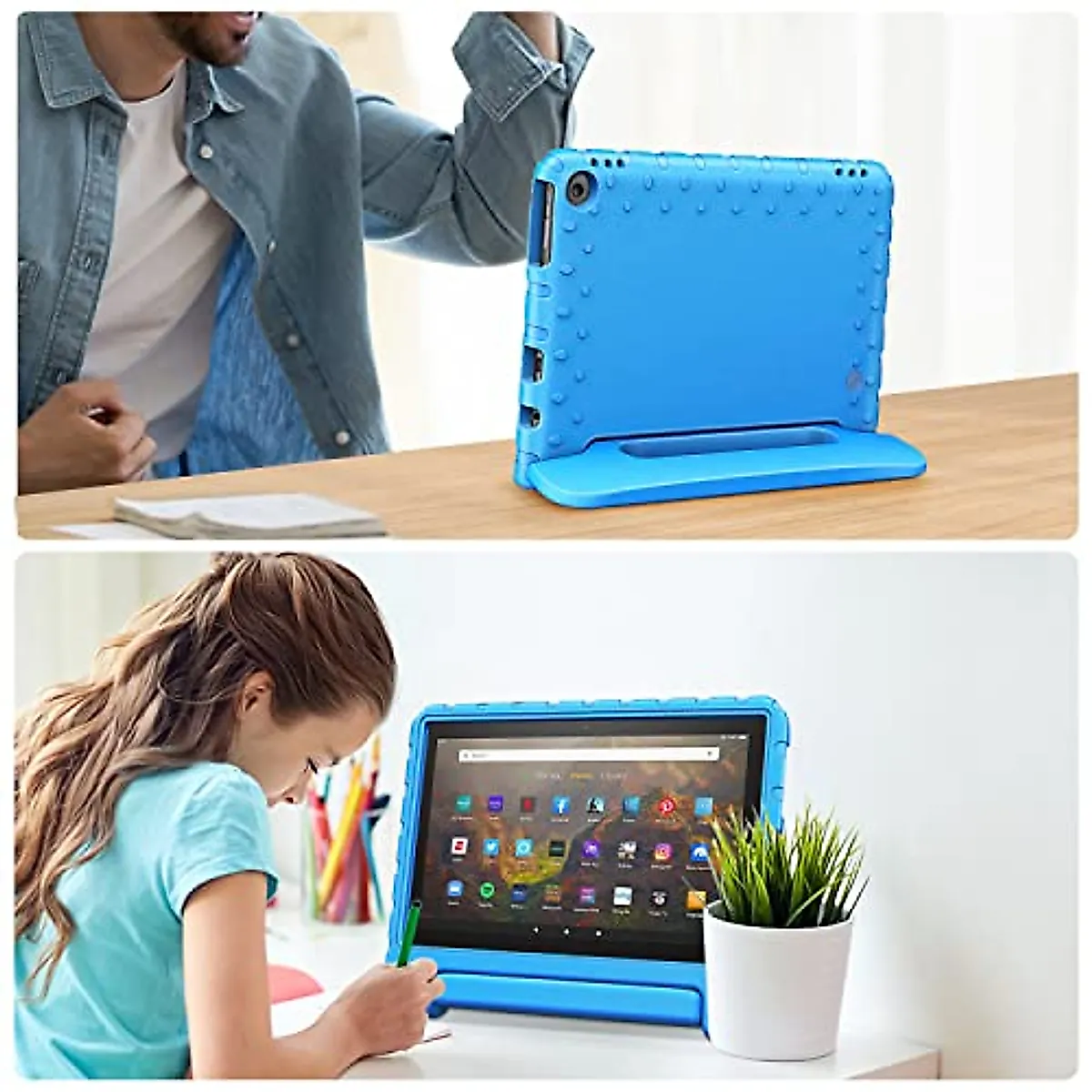 Merocab Kids Case for Fire HD 10 and Fire HD 10 Plus Tablet 11th Generation 2021 Release,Lightweight Shockproof Kid-Proof Cover with Stand for Kindle Fire HD 10 2021 11th 37