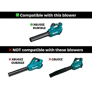 Stubby Nozzle Co. STUBBY Car Drying Nozzle for Makita 18V LXT Leaf Blowers (XBU03Z and DUB184Z)