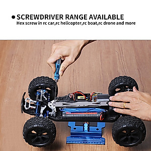 13-in-1 RC Tools Kits Box Set, RC Screw Kit, Hex Nut Drivers, Pliers, Wrench, Repair Tools Screwdriver Set for Traxxas Arrma Axial Redcat Losi RC Car Quadcopter Drone Airplane Helicopter Boat