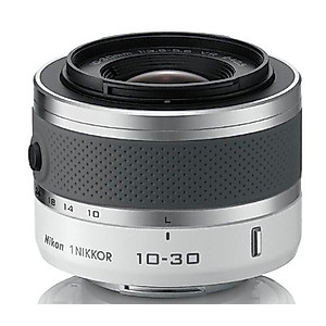 Nikon 1 J1 Compact System Camera with 10-30mm and 30-110mm Double Lens Kit - White (10.1MP) 3 inch LCD