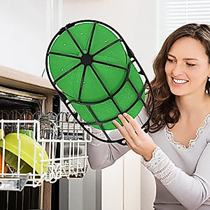 Baseball Hat Washer Cage, Hat Cleaners for Dishwasher Washing Machine, Fit for Adult/Kid's Hat Washer Frame Cage, Hat Protector Racks, Black
