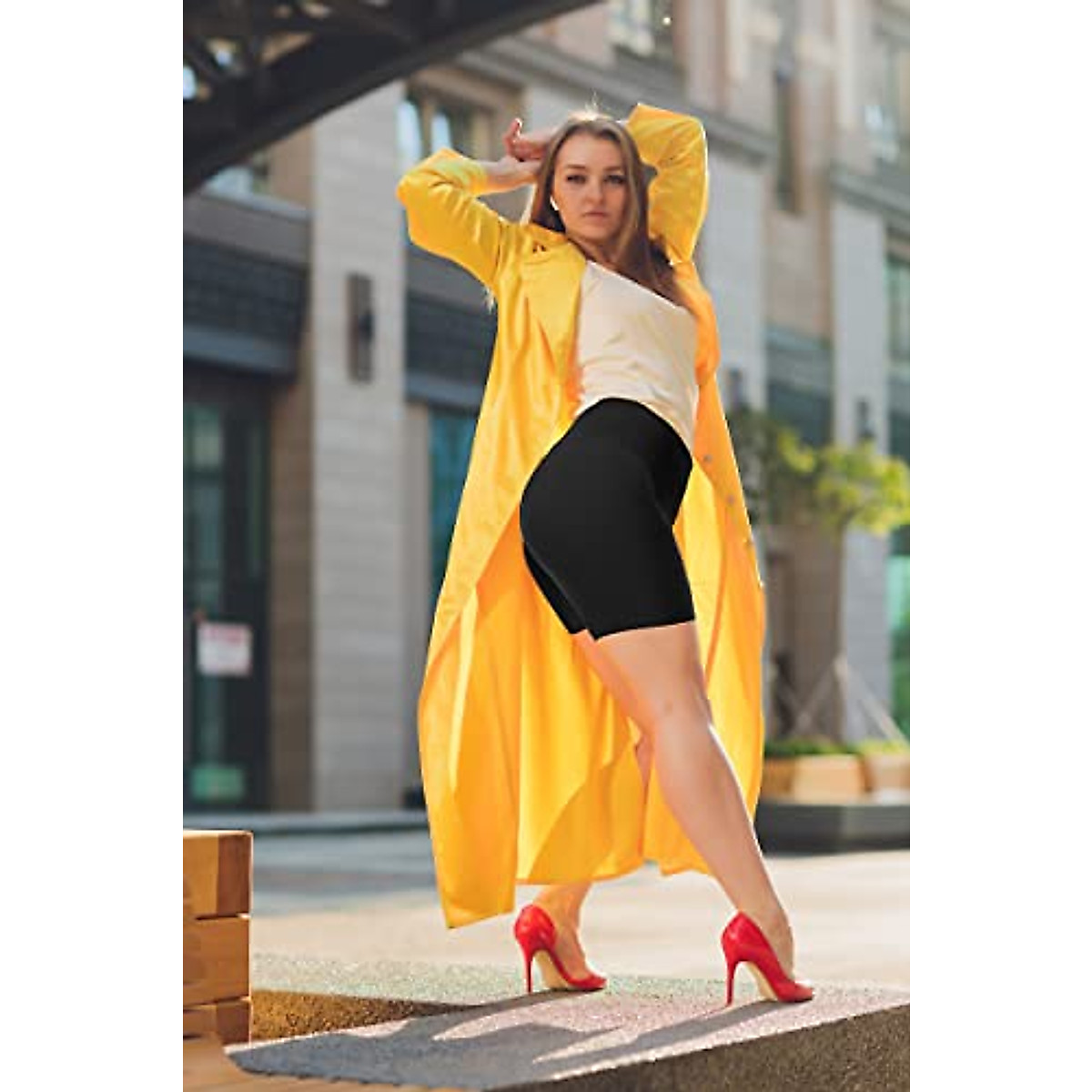 ATHVOTAR Biker Shorts for Women, 8” High Waisted Yoga Spandex Shorts (8" 3Black,S)