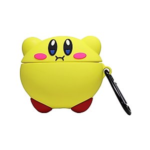 Monster Design Case for Apple AirPods Pro Case Cartoon Cover Silicone Shockproof 3D Cute Kawaii Protective Case Anti-Fall Headphone Case for Airpod Pro Case (Airpods Pro, YellowMonster)