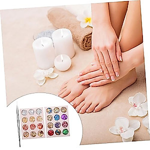 FOMIYES 3pcs Nail Foil Crafts Foil Flakes Makeup Glitters Nails Stud Foil Resin Pigment Flash Suit Kit De Manicura Nail Art Supplies Nail Art Tinfoil Manicure Ornament Gold Leaf Tin Foil