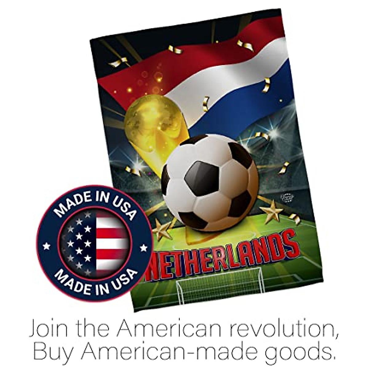 Ornament Collection World Cup Netherlands Garden Set Wood Sports Soccer Game Goal Ball Football Entertainment Activity Physical House Decoration Banner Small Yard Gift Double-Sided, Flag + Wall Dowel