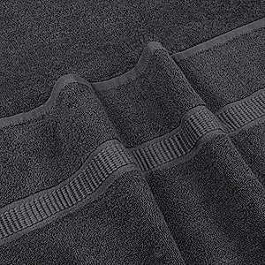 Utopia Towels – Bundle of Jumbo Bath Sheets & Hand Towels (8 Pack) - Ring Spun Cotton, Ultra Soft and Highly Absorbent - Hotel & Spa Quality Towels (Grey)